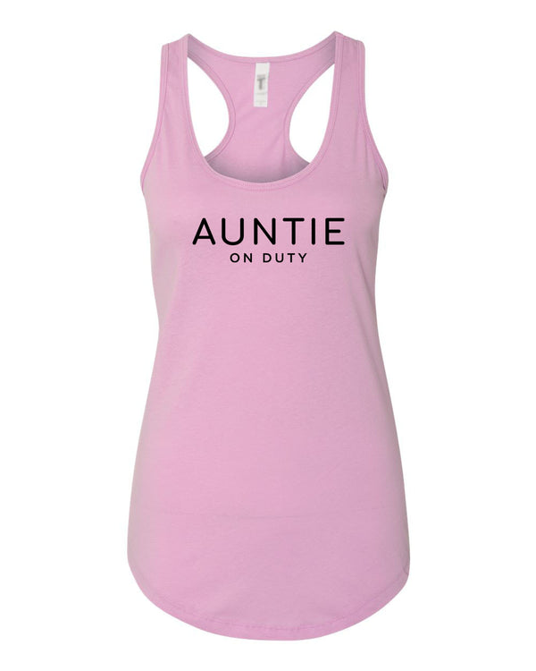 Soft Life Razor Back Tanks - Auntie On Duty
